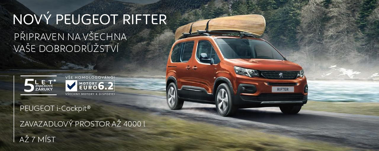 Nový Peugeot Rifter je připraven na všechna Vaše dobrodružství ...